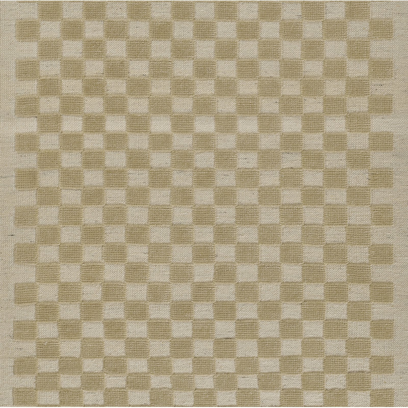 Azle Checkered Handmade Flatweave Wool Area Rug in Beige/Tan & Reviews ...