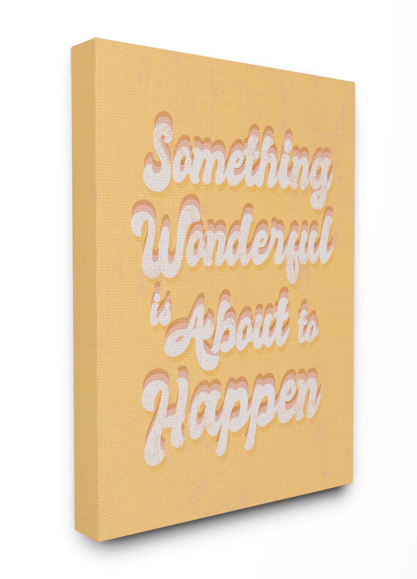 Ebern Designs 'Something Wonderful Yellow and Pink Seventies Groovy ...