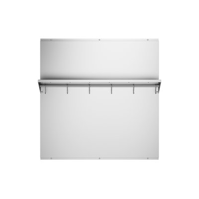 Ancona Backsplash Steel Rectangle Wall Mounted Pot Rack & Reviews | Wayfair