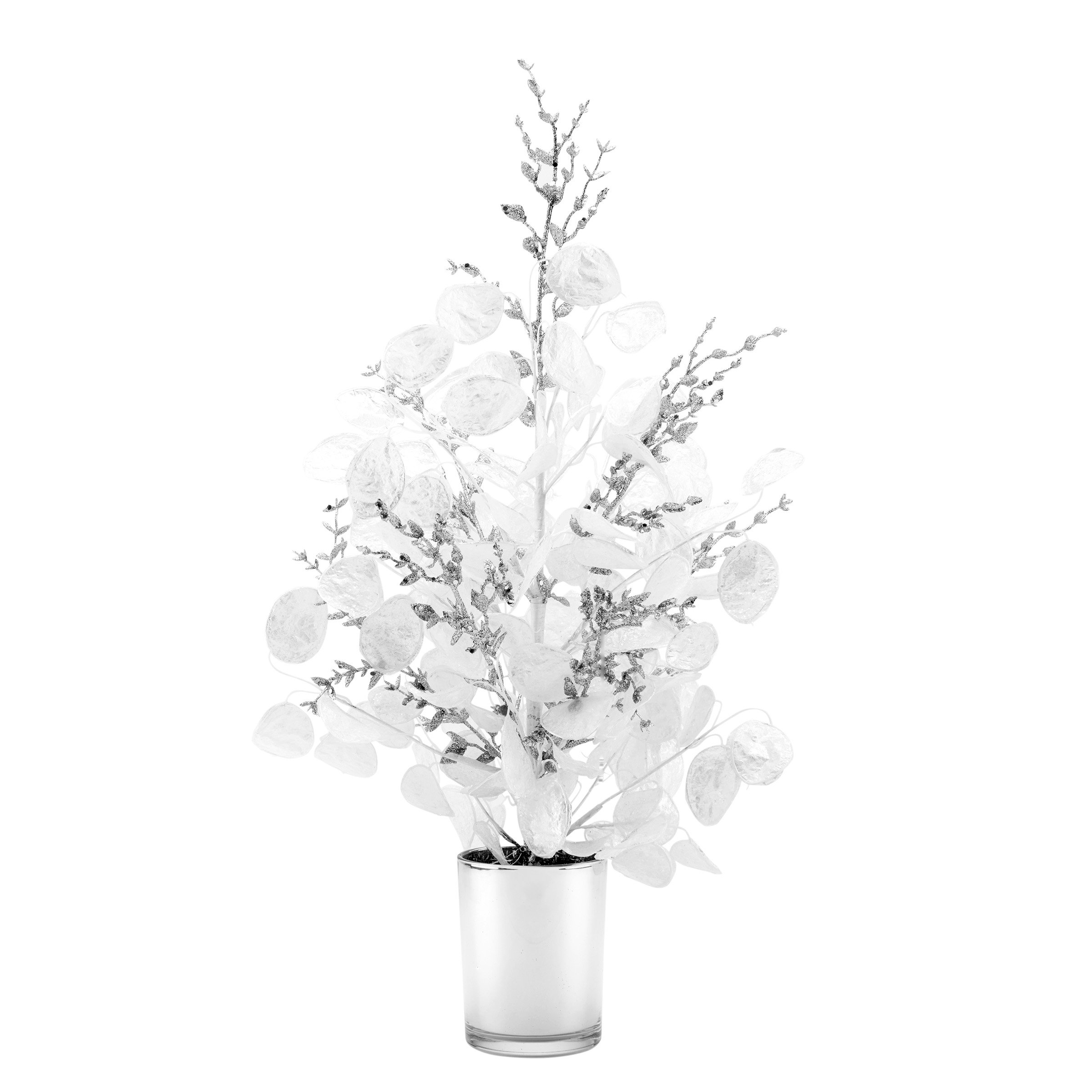 The Holiday Aisle® 26in. White Frost White Tabletop Tree & Reviews ...