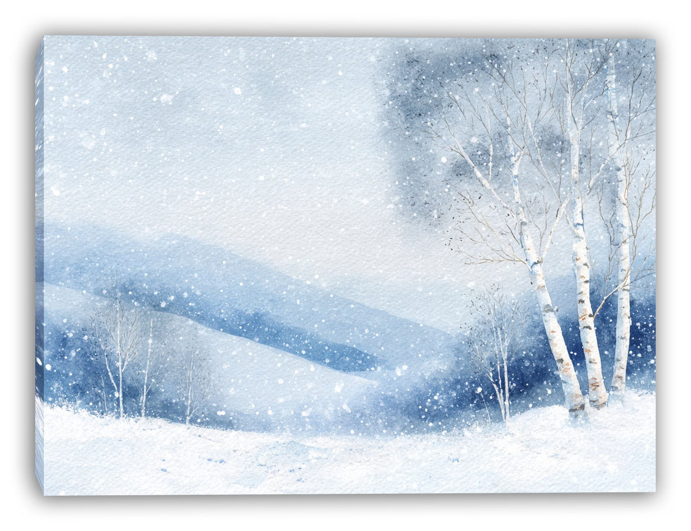 Ophelia & Co. Distant Valley Winter Birches Wrapped Canvas Wall Art ...