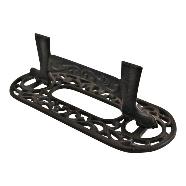 Marlow Home Co. Blosser Cast Iron Ornate Boot Trays & Scrapers ...