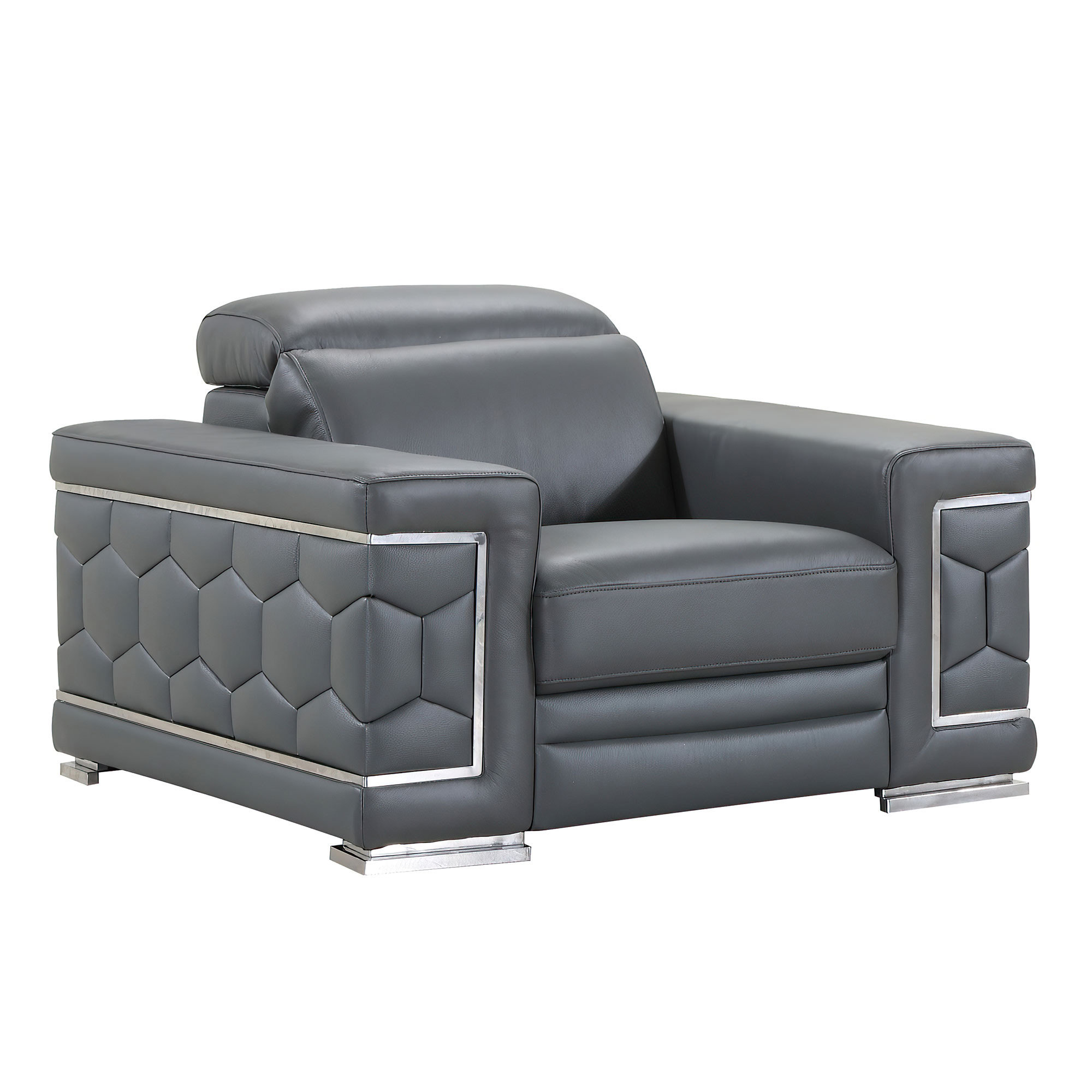 Mercer41 Grindler Genuine Leather Living Room Set | Wayfair
