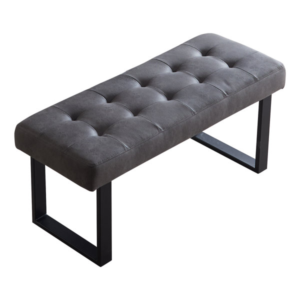 Ebern Designs Kalexy Modern Upholstered Dining Bench Backless with ...