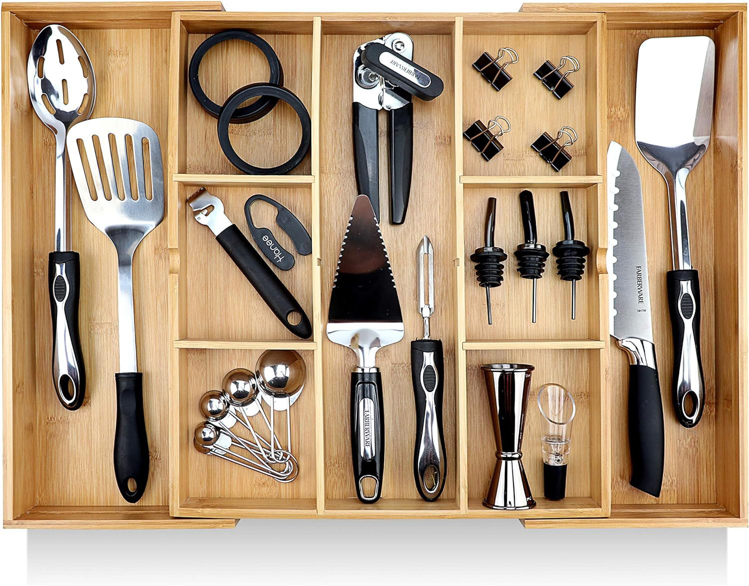 Loon Peak® Expandable Drawer Organizers For Kitchen - Extra Deep Non ...