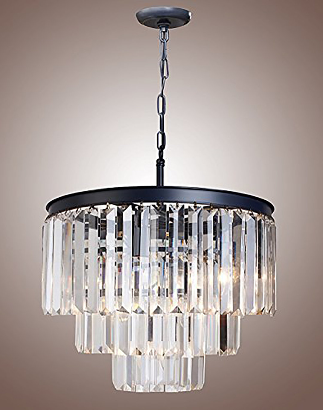 Mercer41 Hardester 9 - Light Unique Tiered Chandelier with Crystal ...