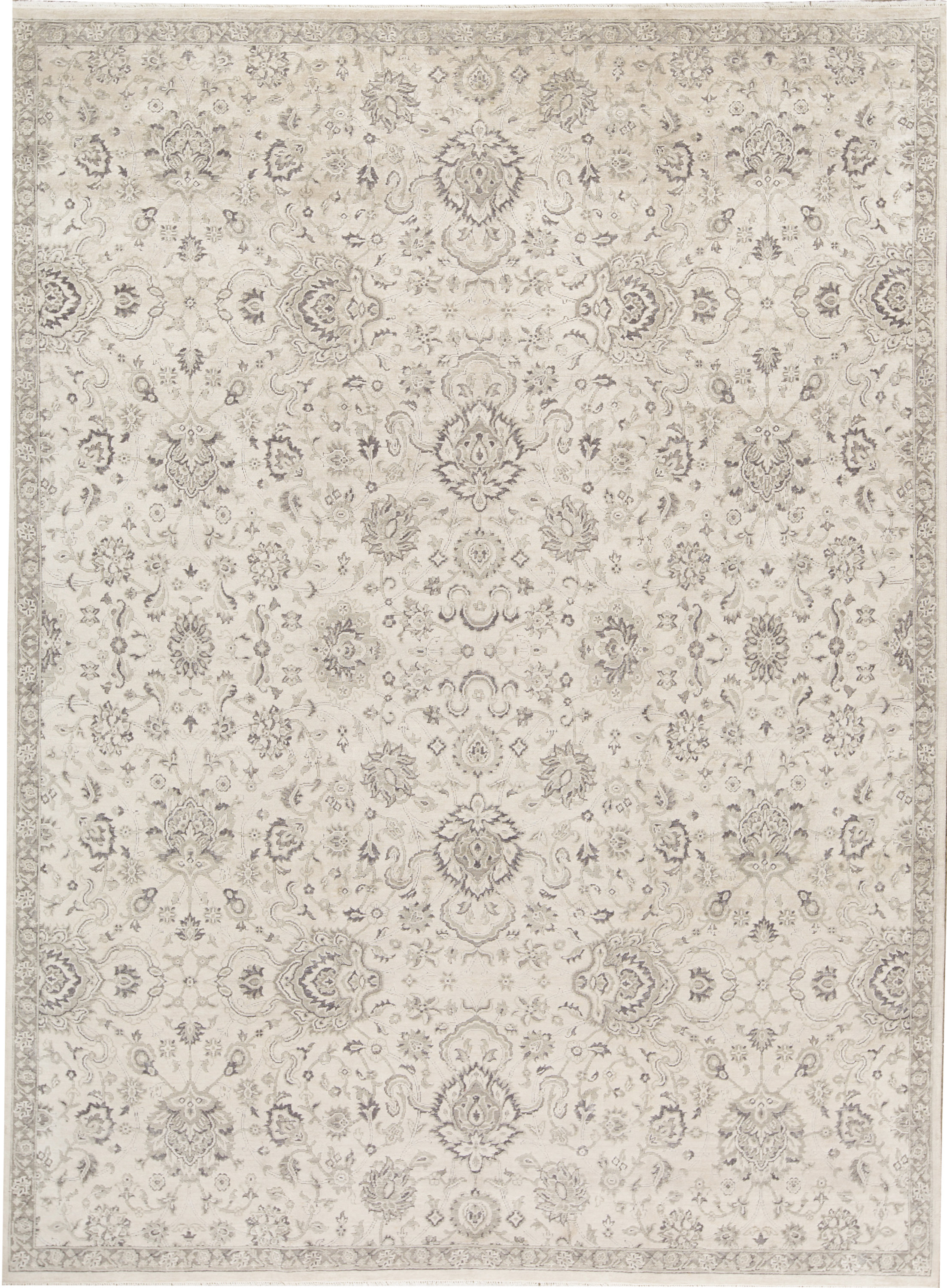 Bokara Rug Co., Inc. Hand-Knotted High-Quality Silver and Silver Area ...
