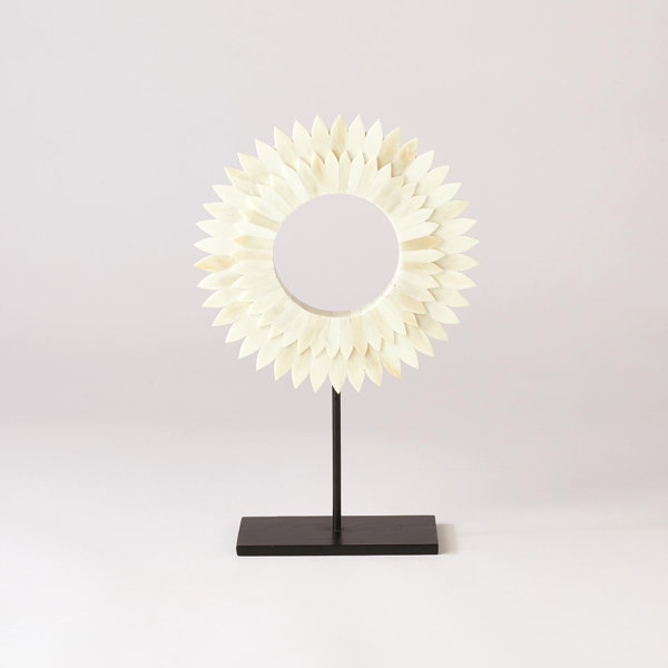 Signature III Two Layer Bone Sunburst Mounted Ring | Perigold