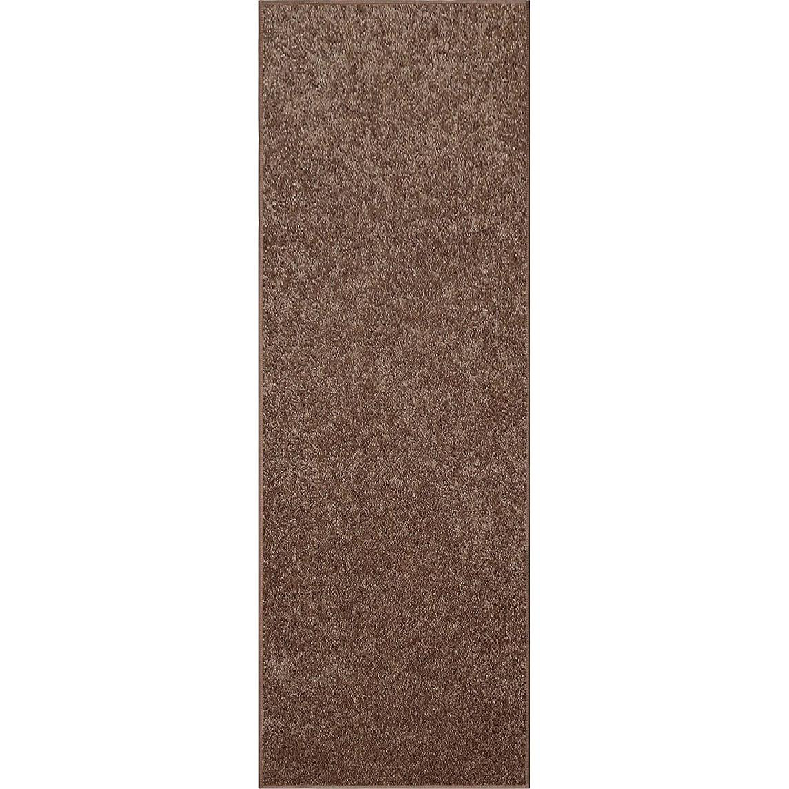 Latitude Run® Solid Color Machine Woven Polyester Area Rug in Brown ...