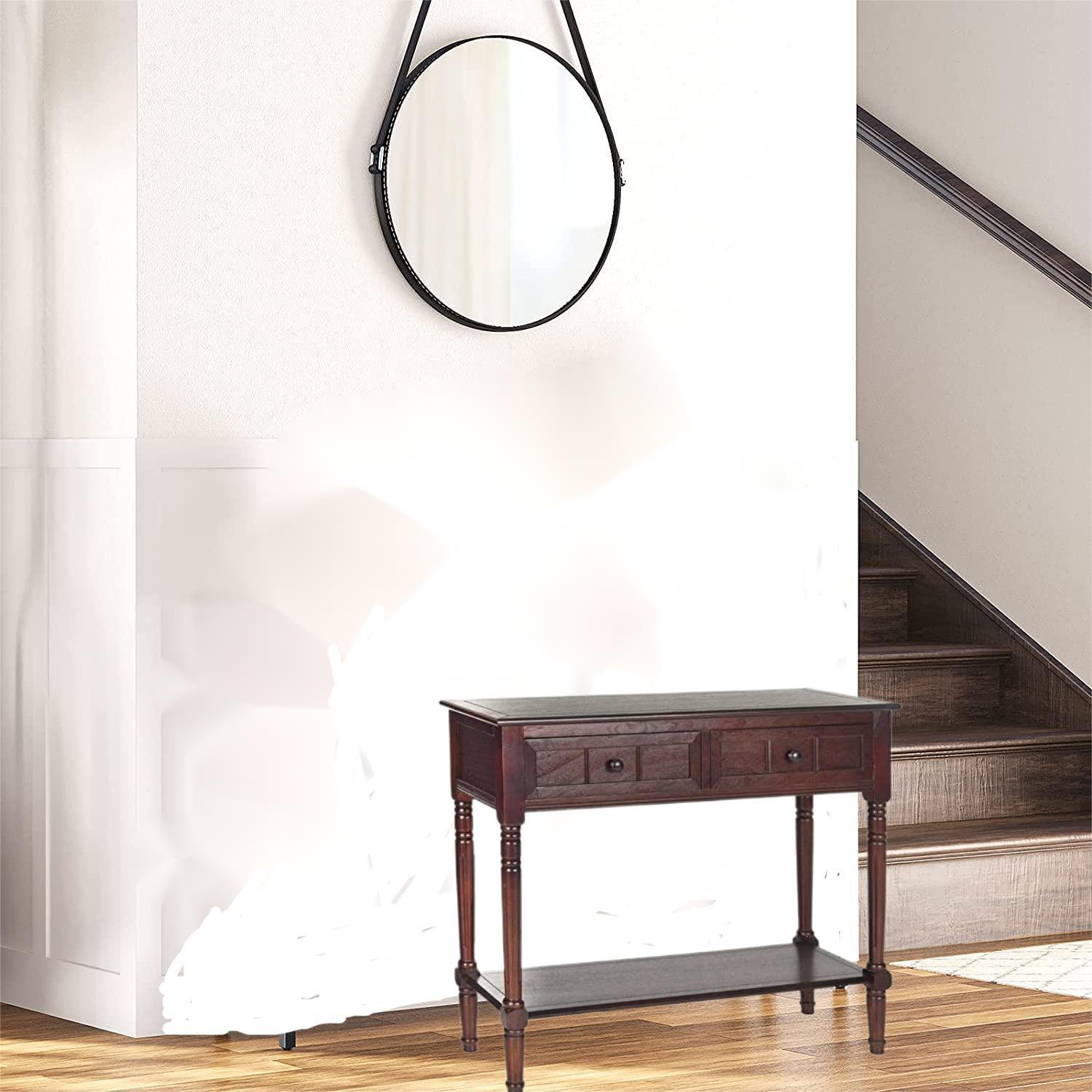 Darby Home Co Damek 35.8'' Solid Wood Console Table | Wayfair