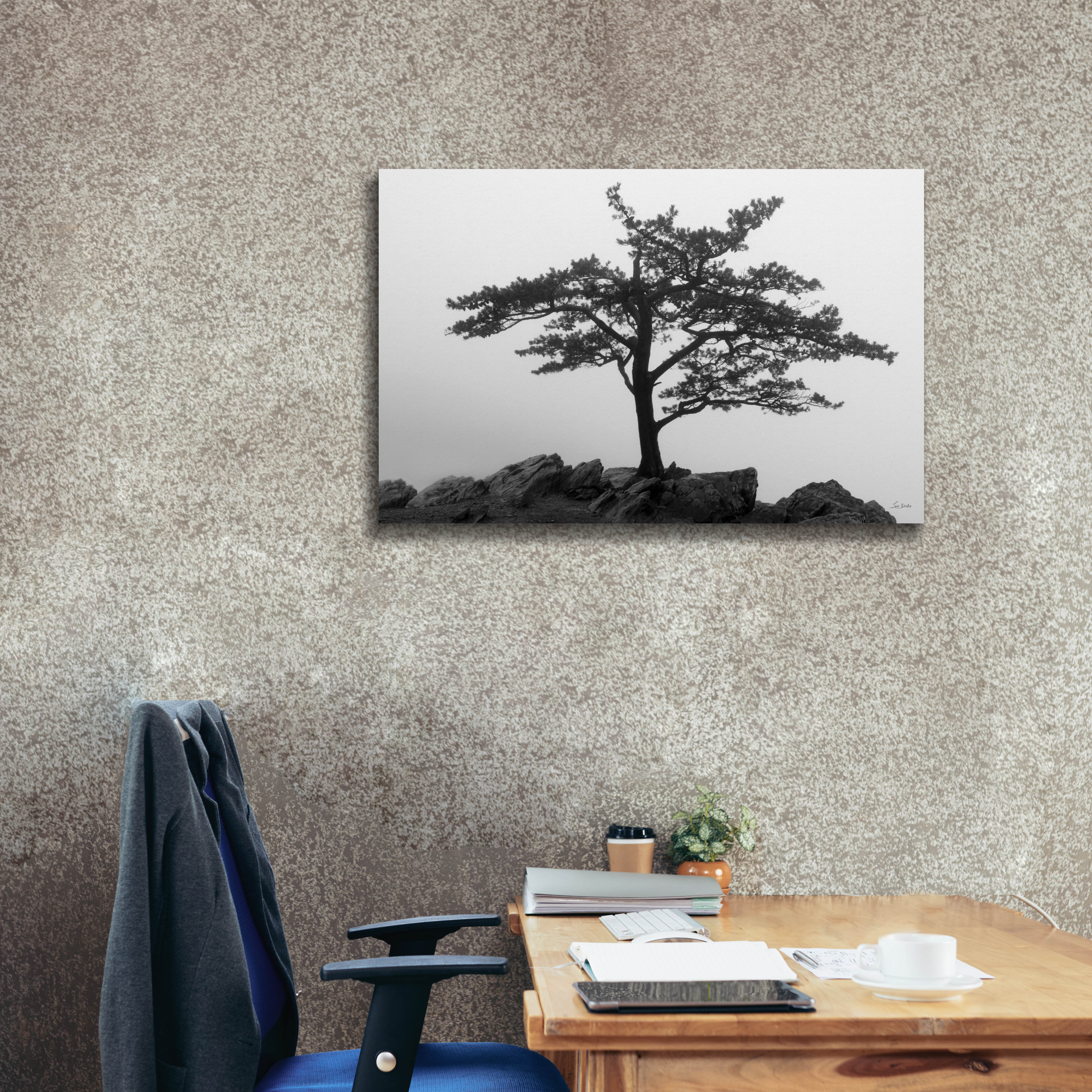 Winston Porter 'Blue Ridge Tree' by Lori Deiter Canvas Wall Art | Wayfair