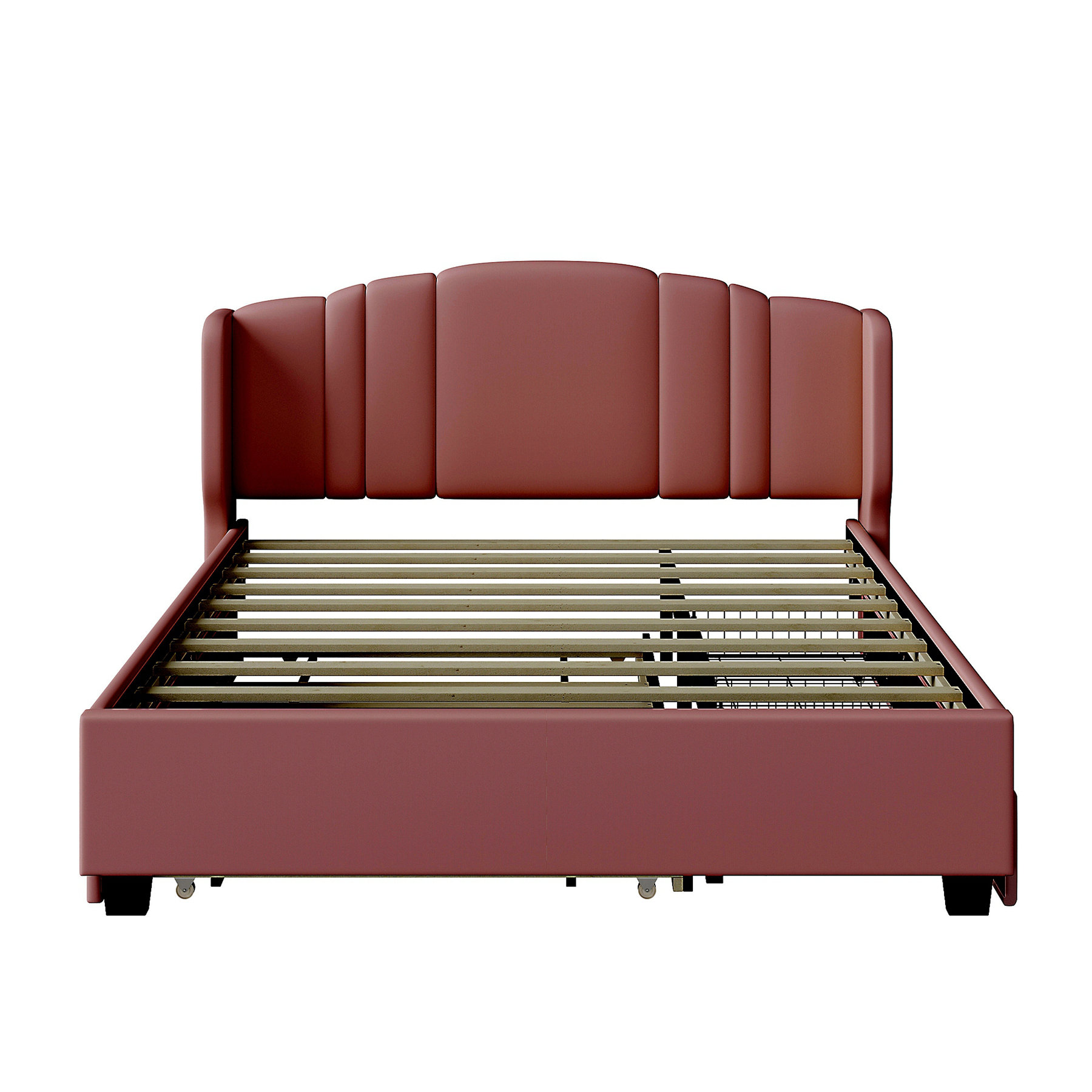 Mercer41 Luxurious Upholstered Platform Bed With Extra Storage And ...
