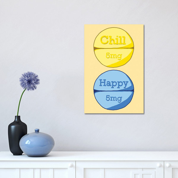 Happy Larry Chill Happy Pill Yellow | Wayfair.co.uk