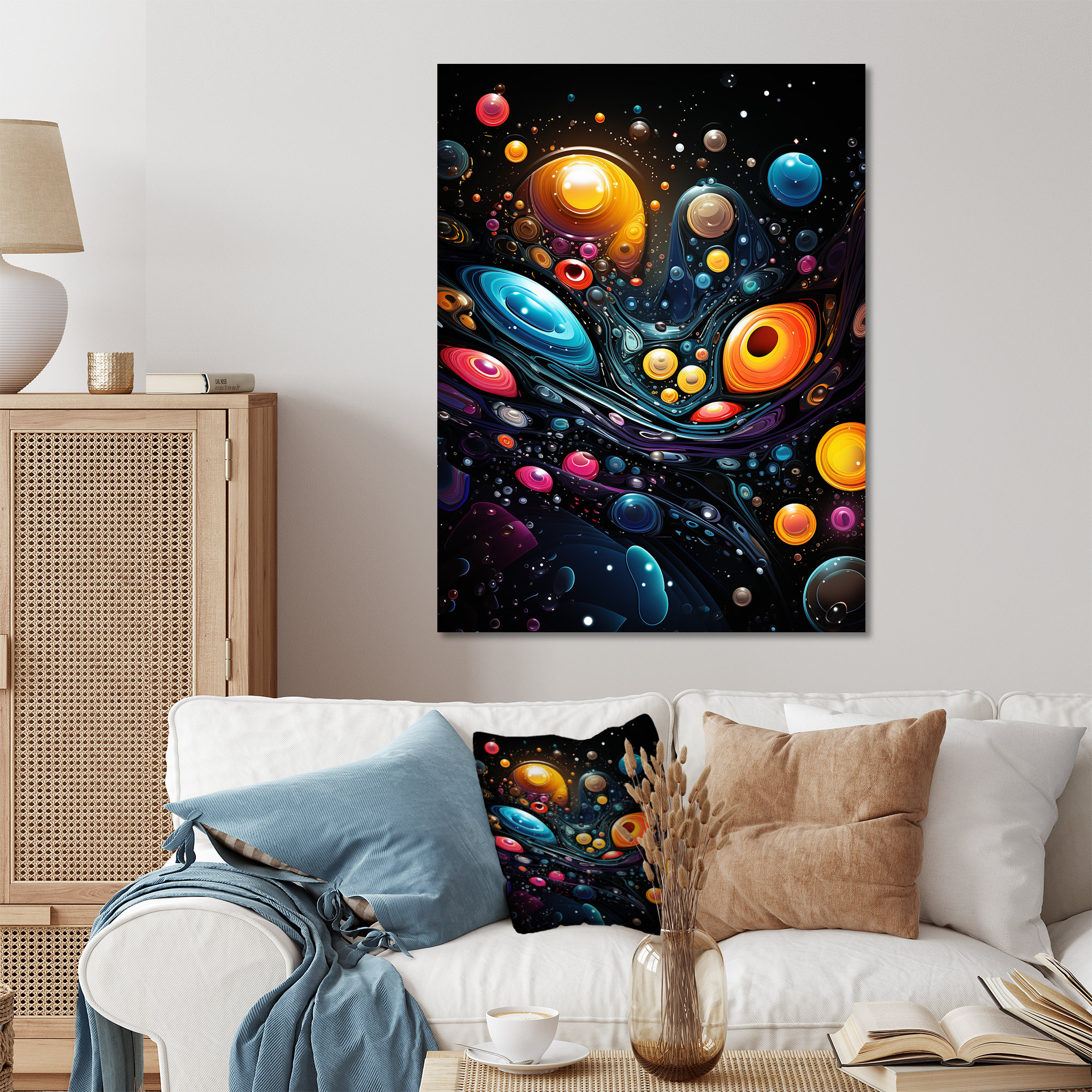 Ivy Bronx Cosmic Planets Dreams Landscape III - Fantasy Metal Wall Art ...