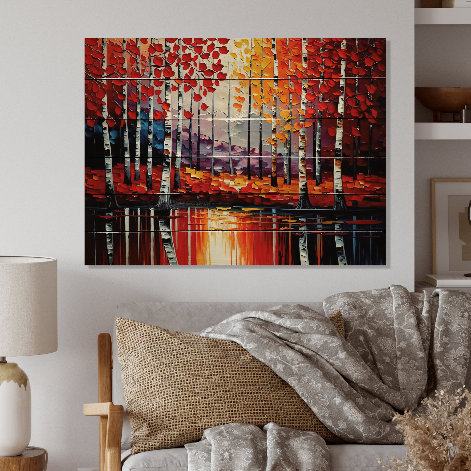 Millwood Pines Northfield Path into the Red Forest II - Unframed Print ...