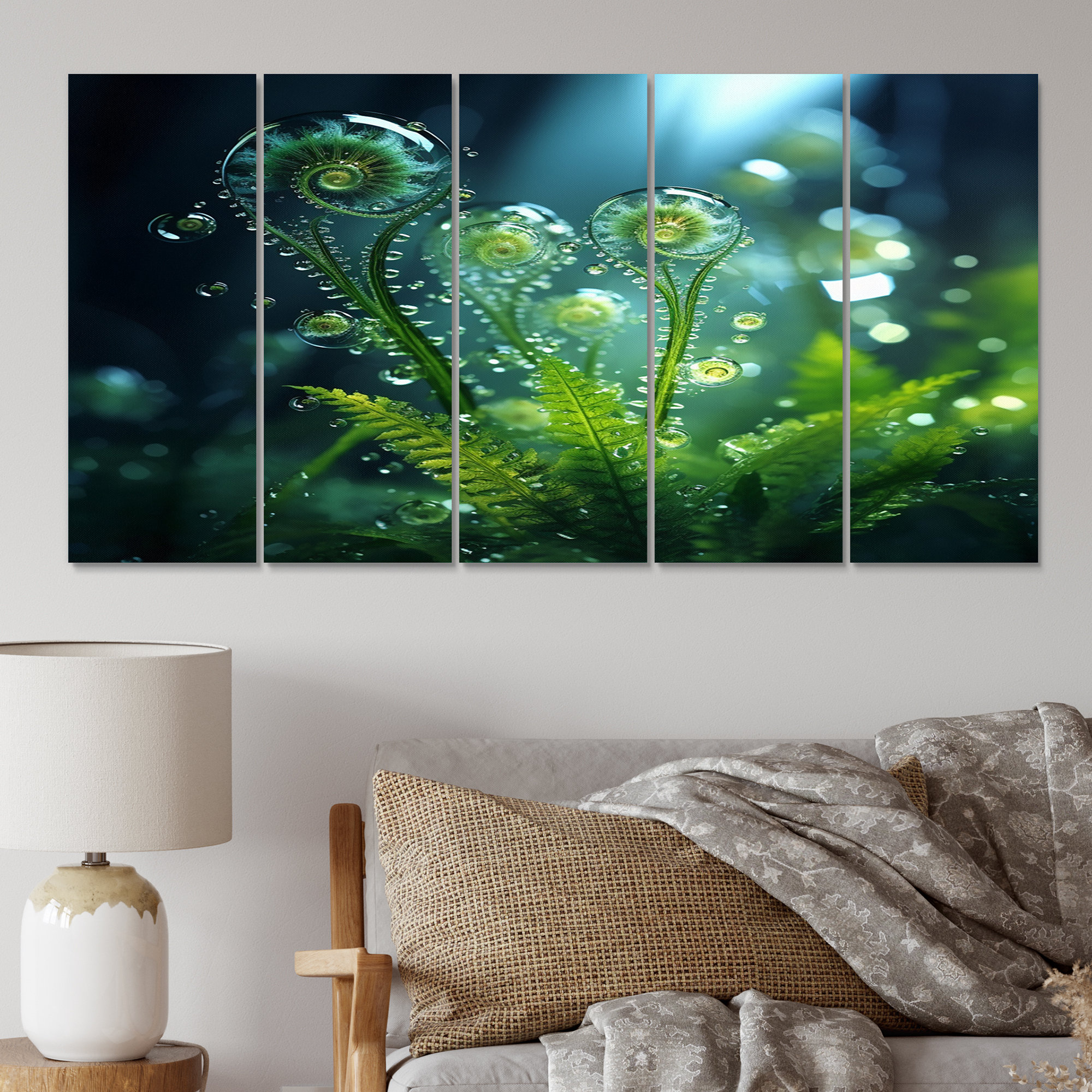 Latitude Run® Magical Fern Light Of Morning Dawn - Animals Cat Wall Art ...