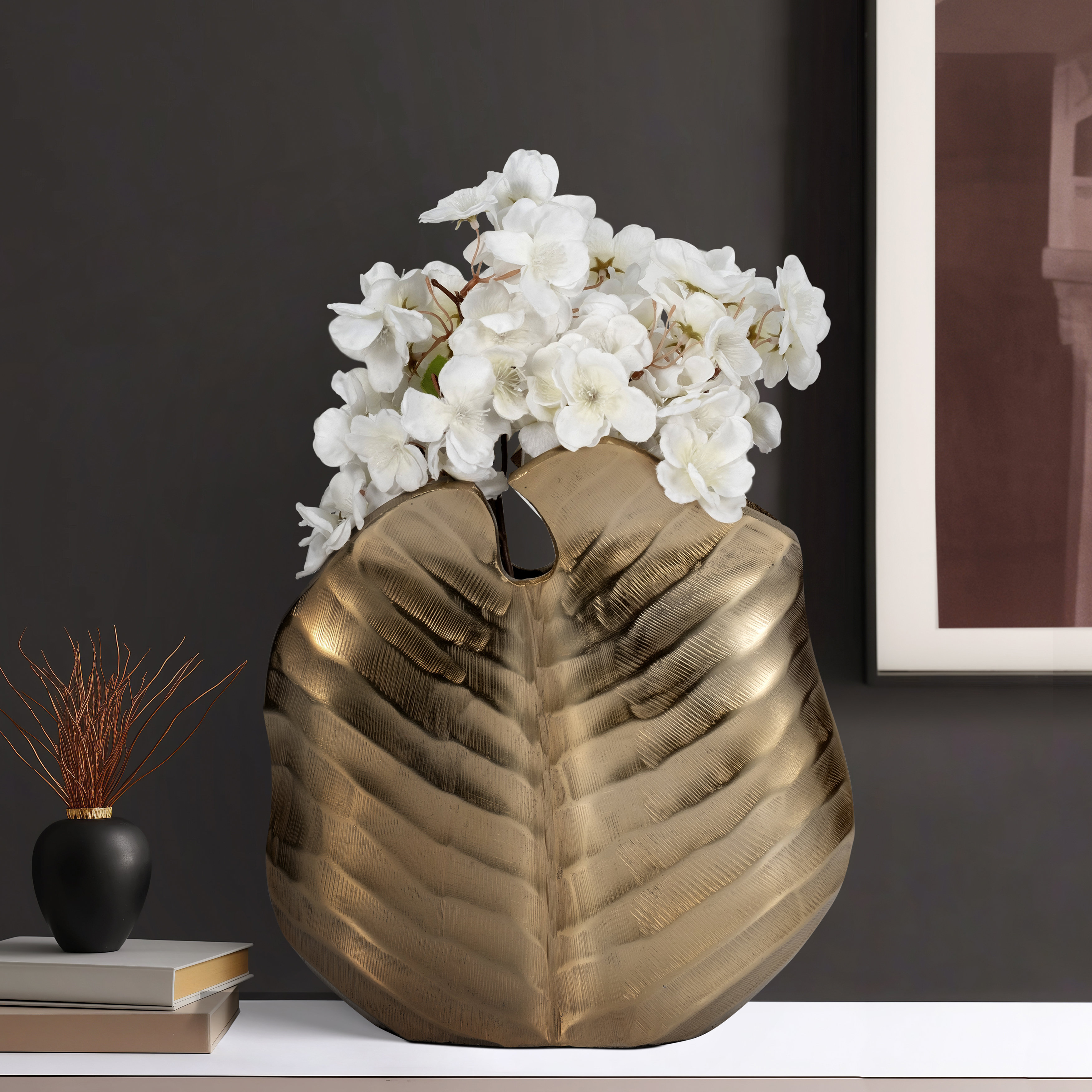 Bay Isle Home™ Modern Glam Artisan Crafted Ceramic Vase, Stunning ...