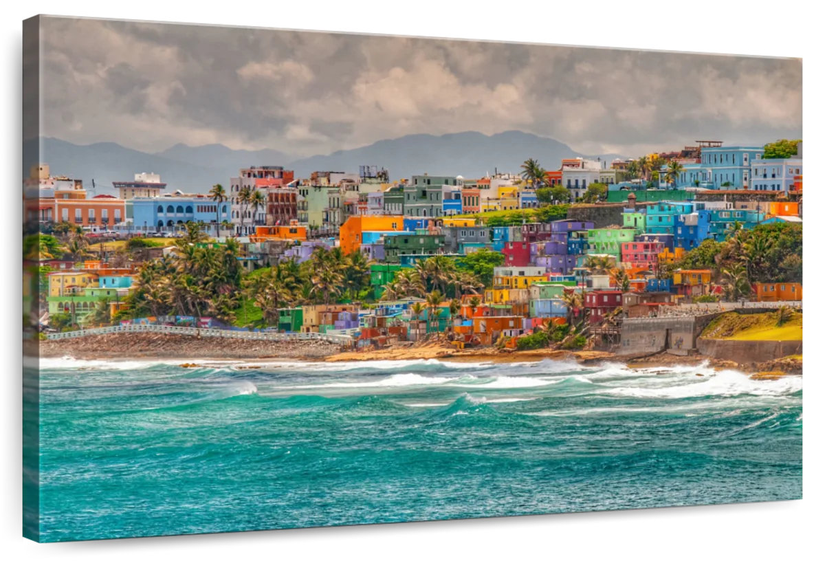 Ebern Designs Nicci La Perla Slums Colorful Houses | Wayfair
