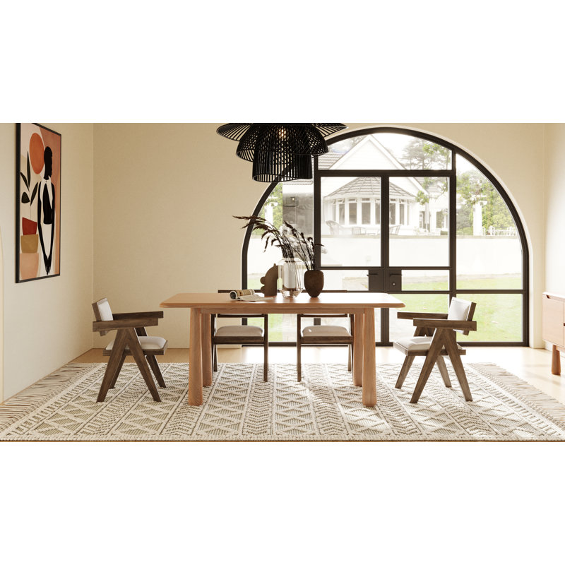 Joss & Main Meridian Solid Wood Dining Table | Wayfair