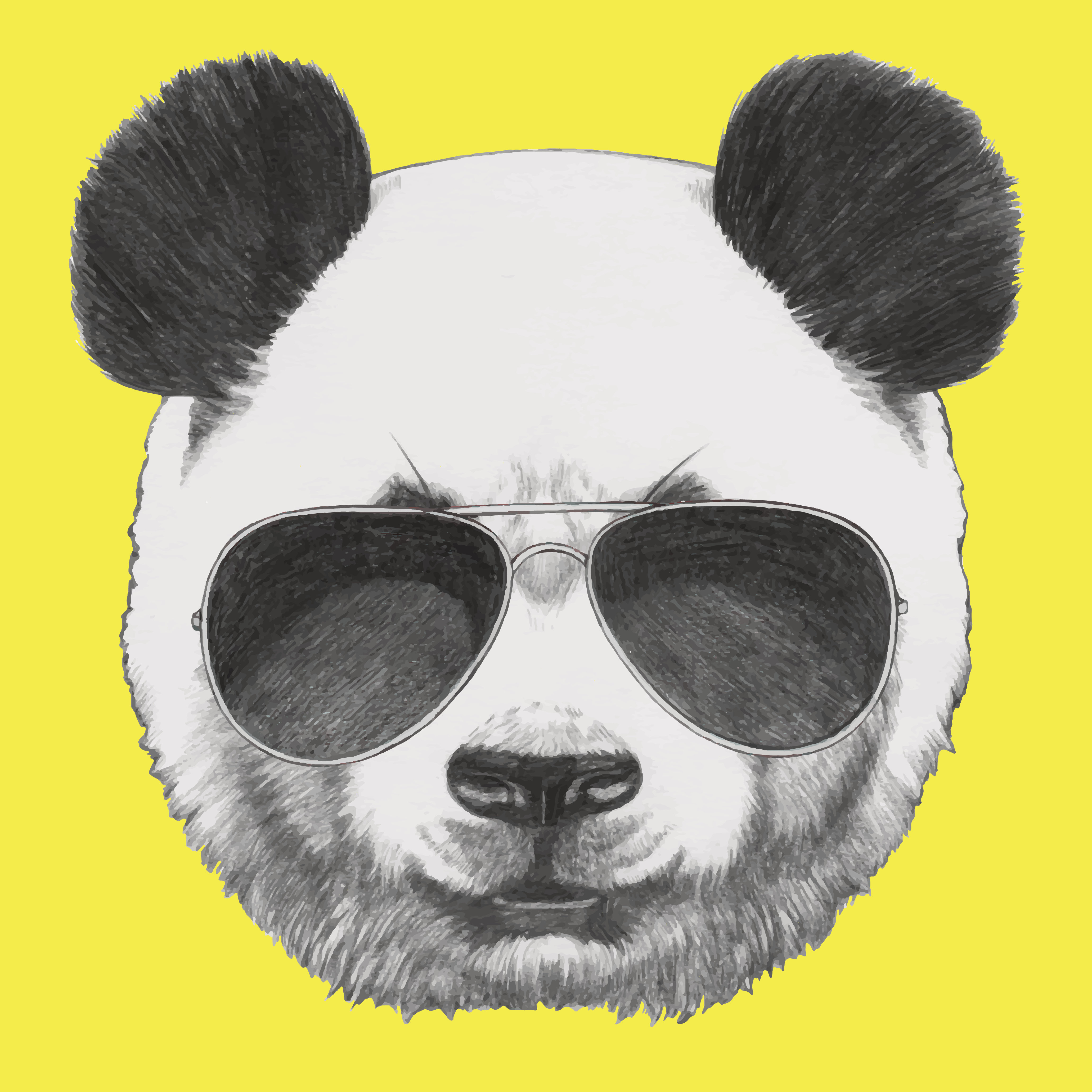 Trinx Portrait of Panda by Victoria_Novak - Wrapped Canvas Graphic Art ...