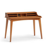 George Oliver Solid Wood Writing Desk - Wayfair Canada
