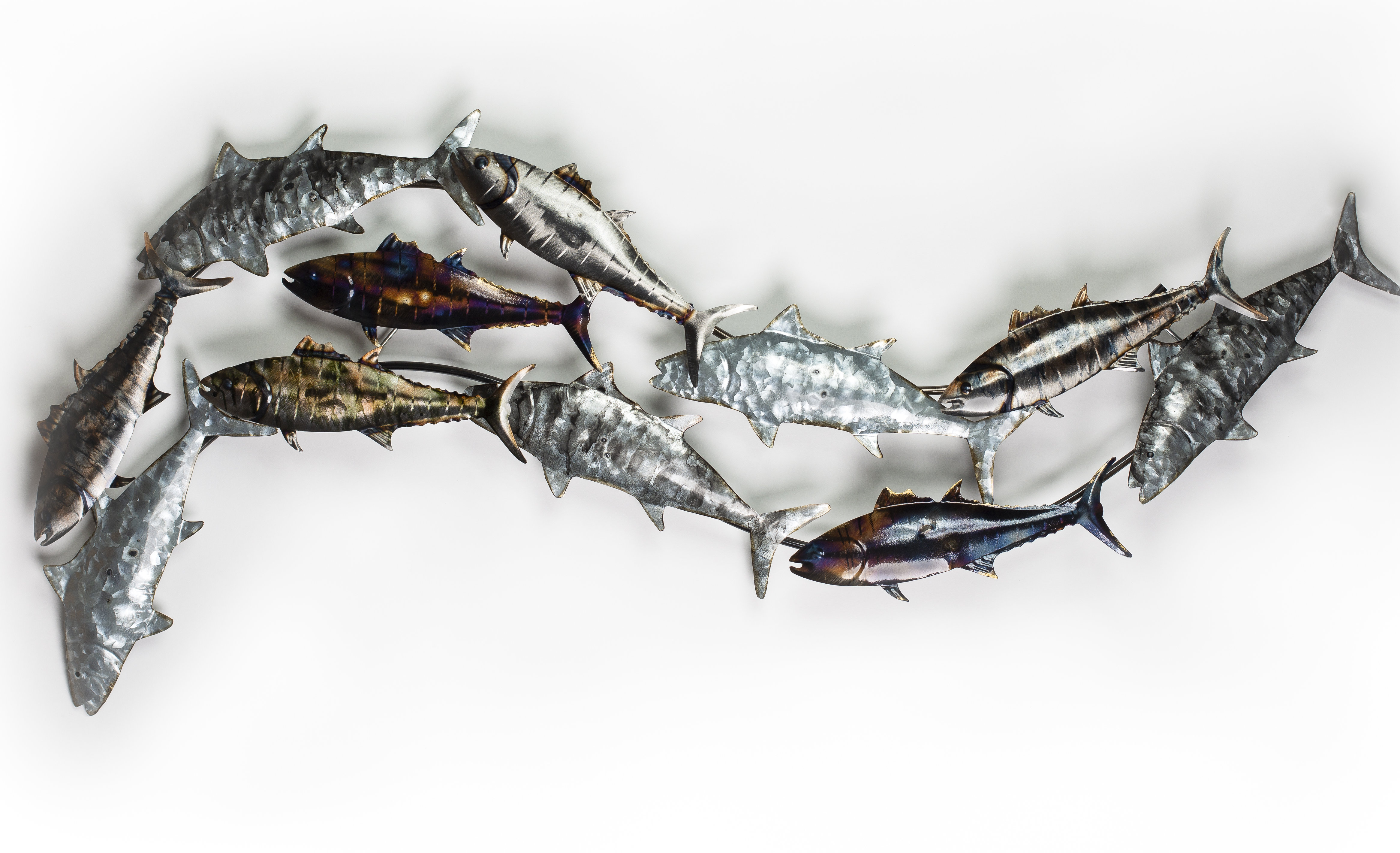 Highland Dunes Ocean Fish Metal Wall Décor & Reviews | Wayfair