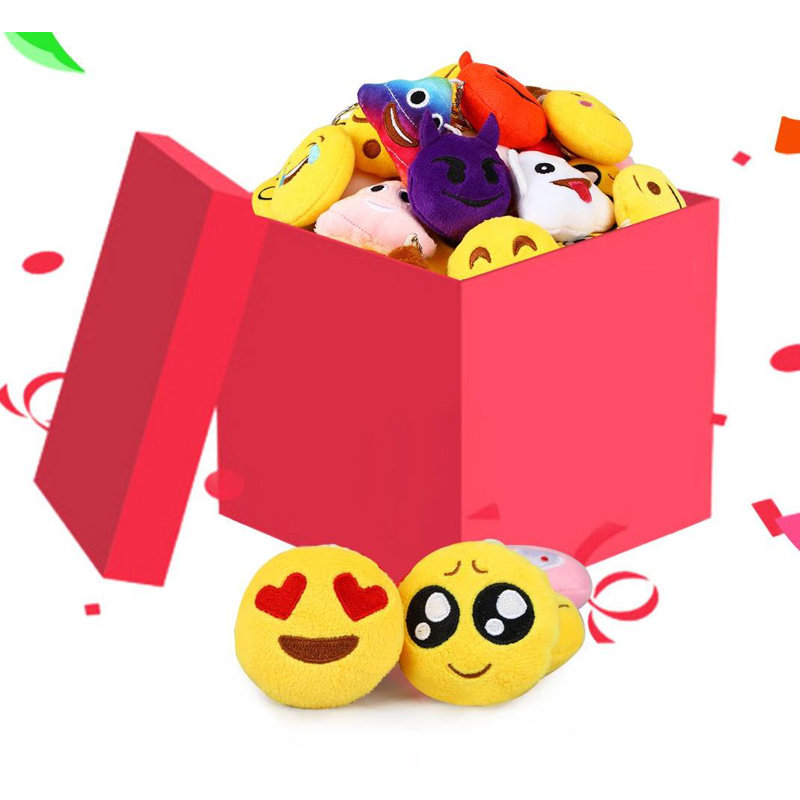 COEN Emoticon Party Favors: Mini Plush Emoticon Keychains | Wayfair