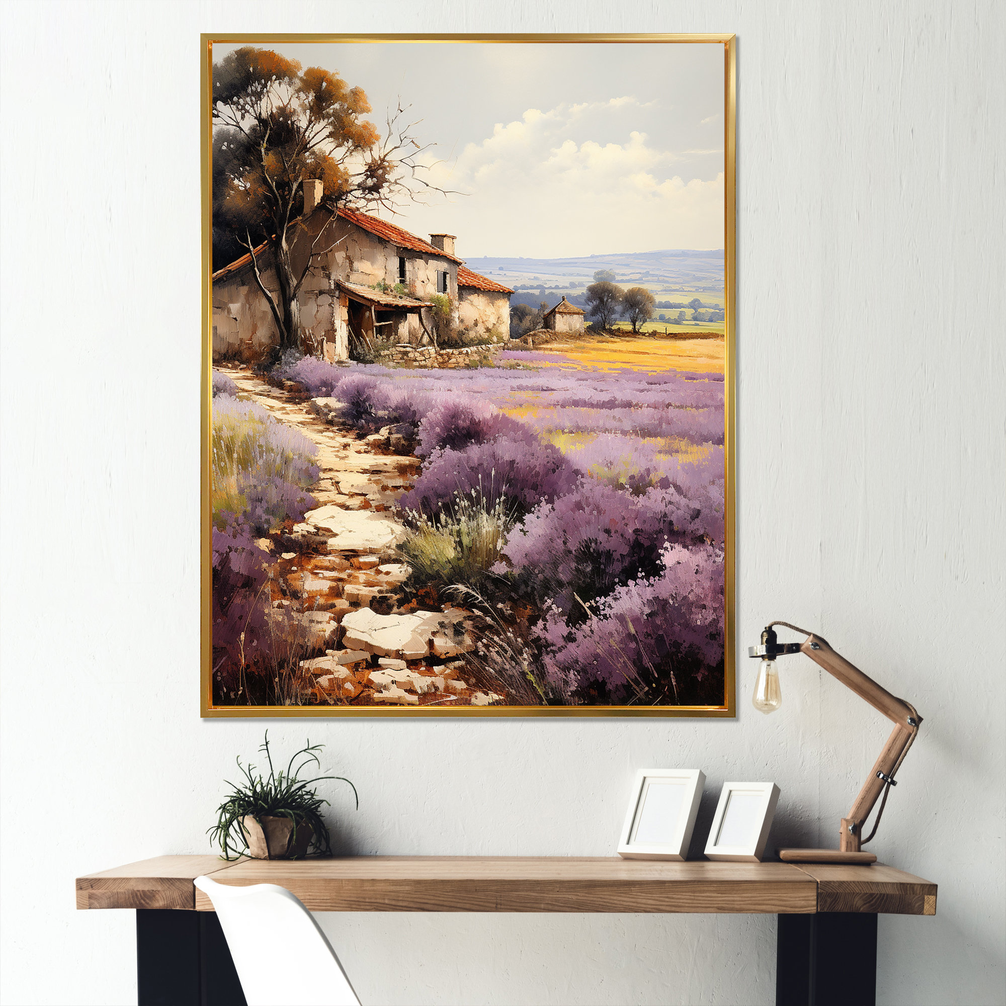 Ophelia & Co. Purple Field In French Riviera I - France Canvas Art ...