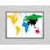 Williston Forge Colours Of The World Map - Single Picture Frame Art ...