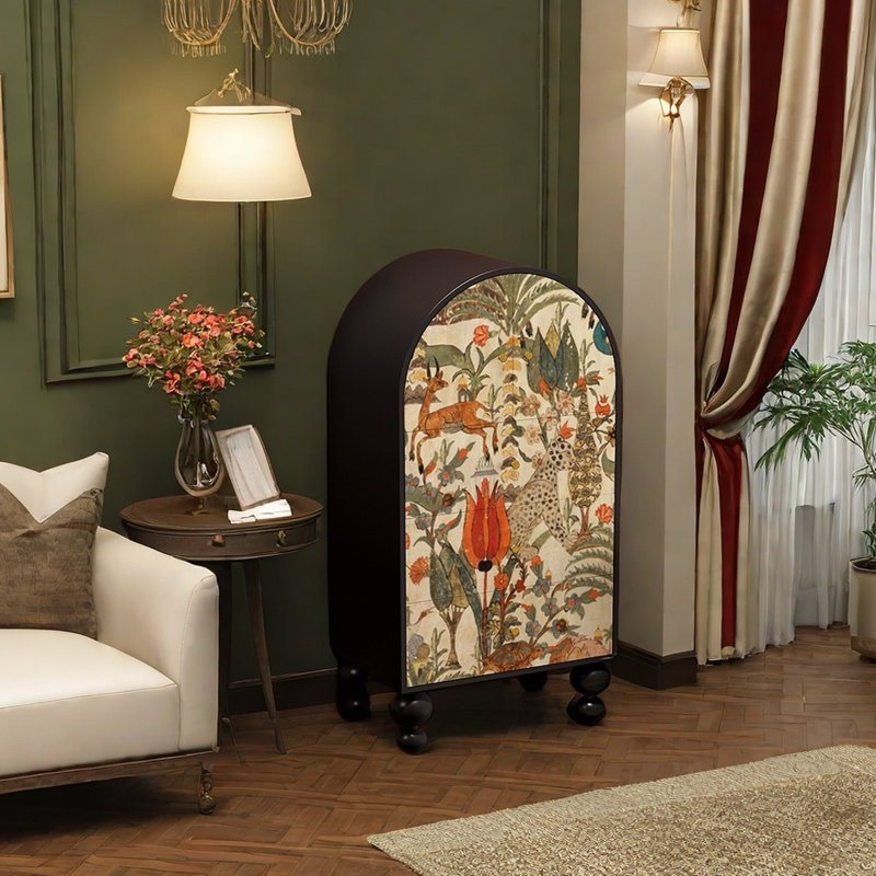 Vivid Space Creation Creative arched art storage accent chest | Wayfair