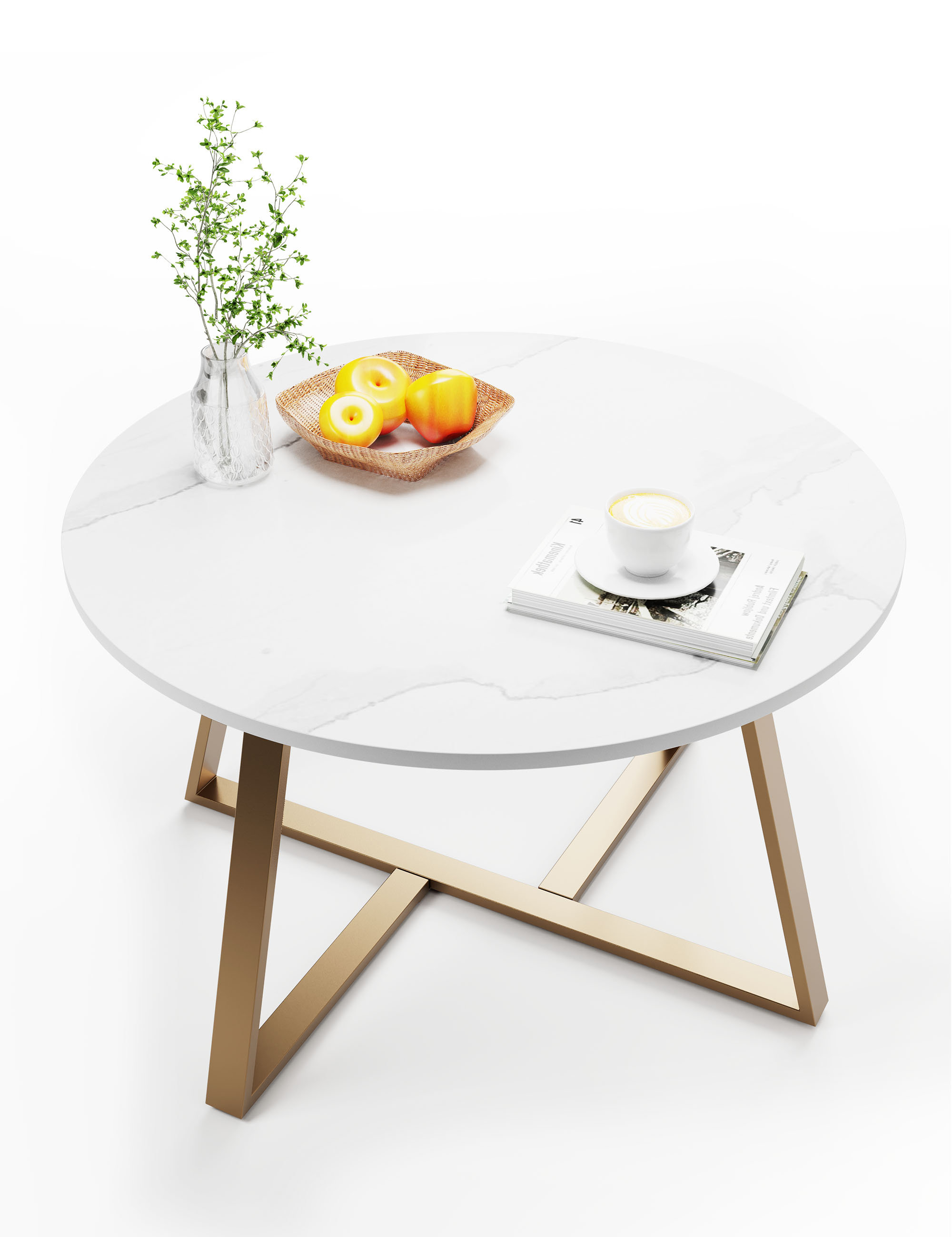 Mercer41 Minelva Cross Legs Coffee Table & Reviews | Wayfair
