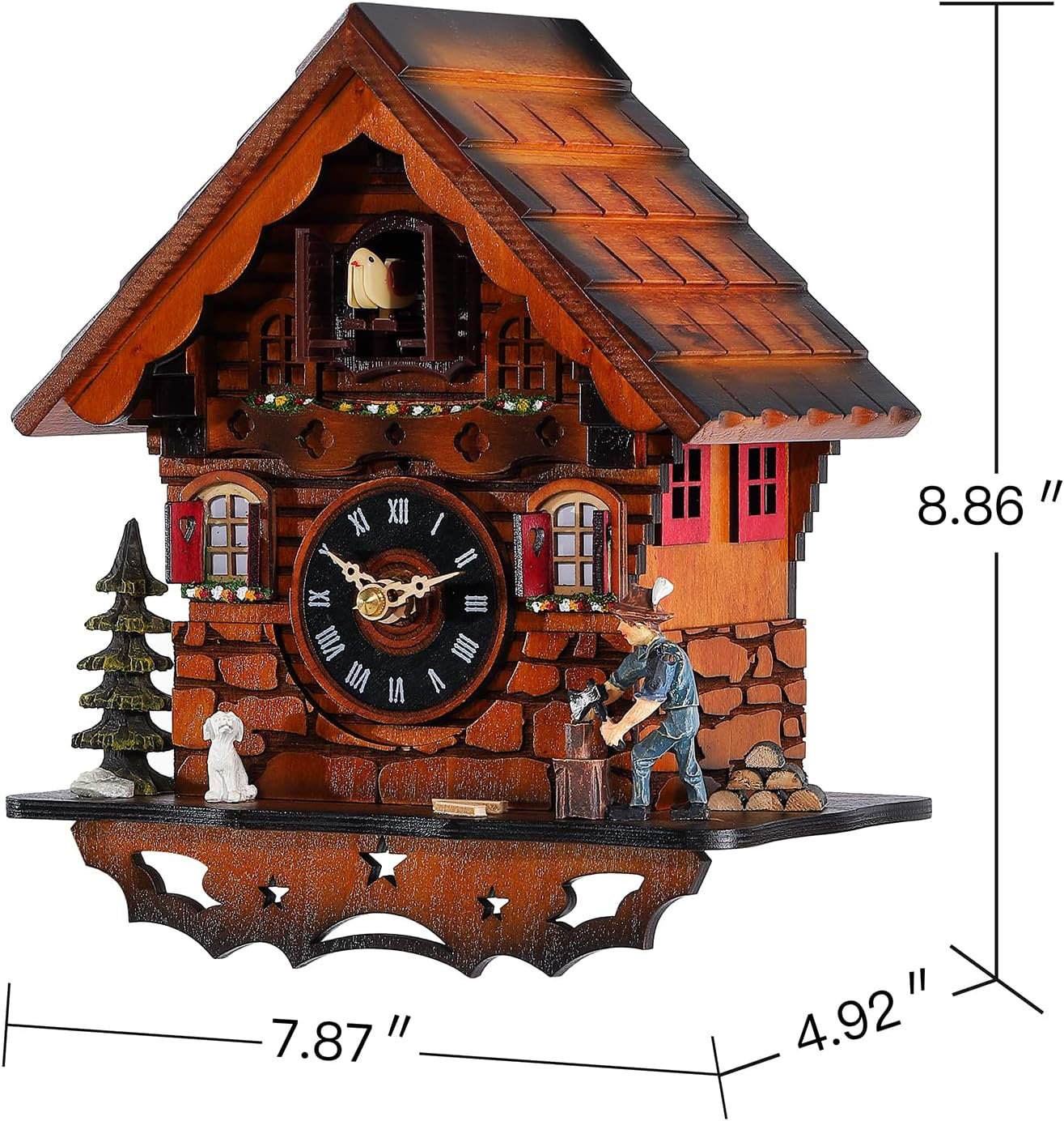 One Allium Way® Cuckoo Clock, Traditional Black Forest Clock | Wayfair