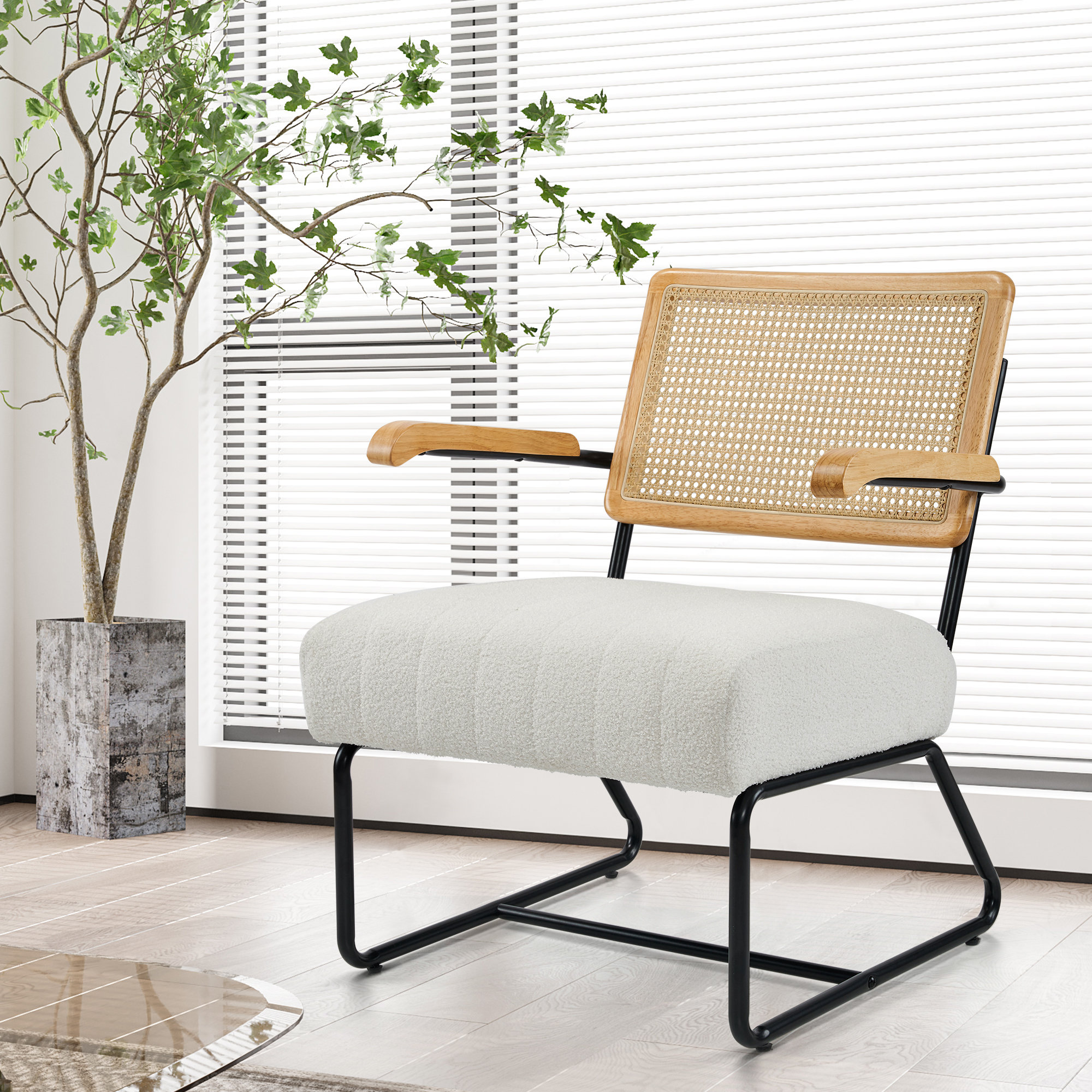 Bay Isle Home™ Addysin 23.2'' Wide Wicker Accent Chair | Wayfair