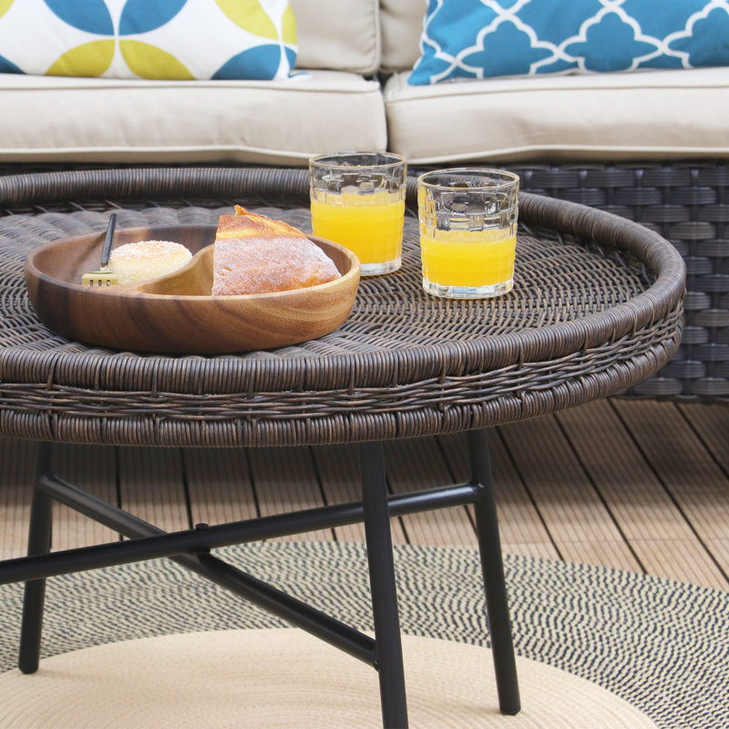 Bay Isle Home™ Lasell Round Outdoor Coffee Table & Reviews | Wayfair