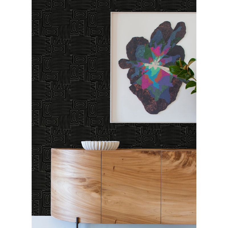 Room Mates Emily Rayna Pathways Peel and Stick Wallpaper | Wayfair