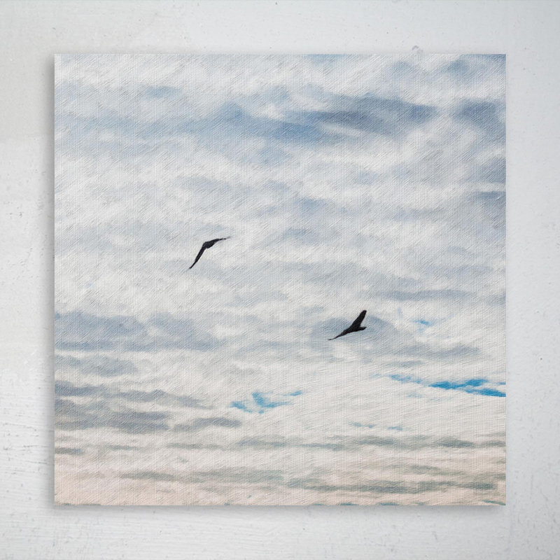 how to draw birds flying in the sky