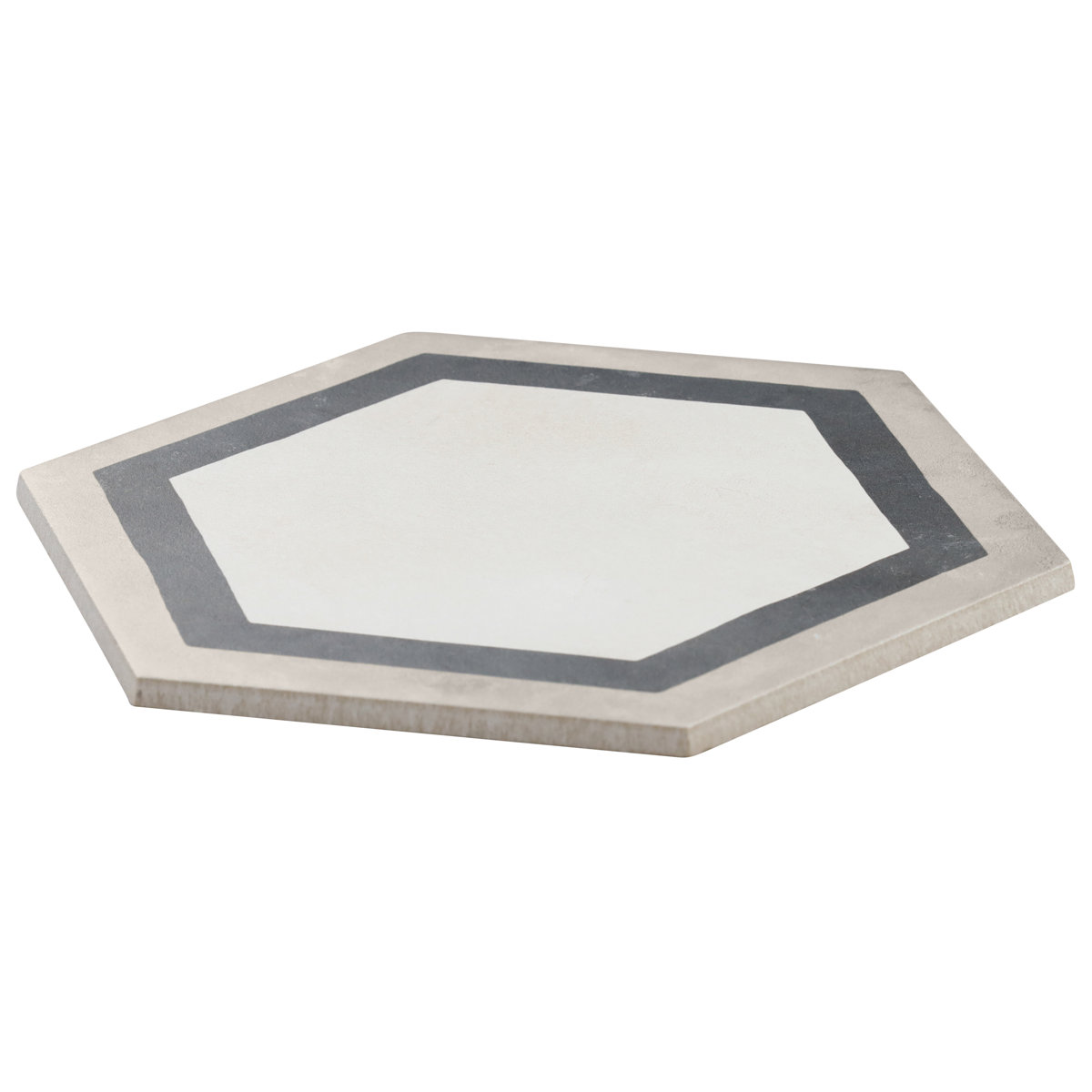 Bond Tile Dash Deco 8.5 in. x 9.84 in. Matte Hexagon Porcelain Floor ...