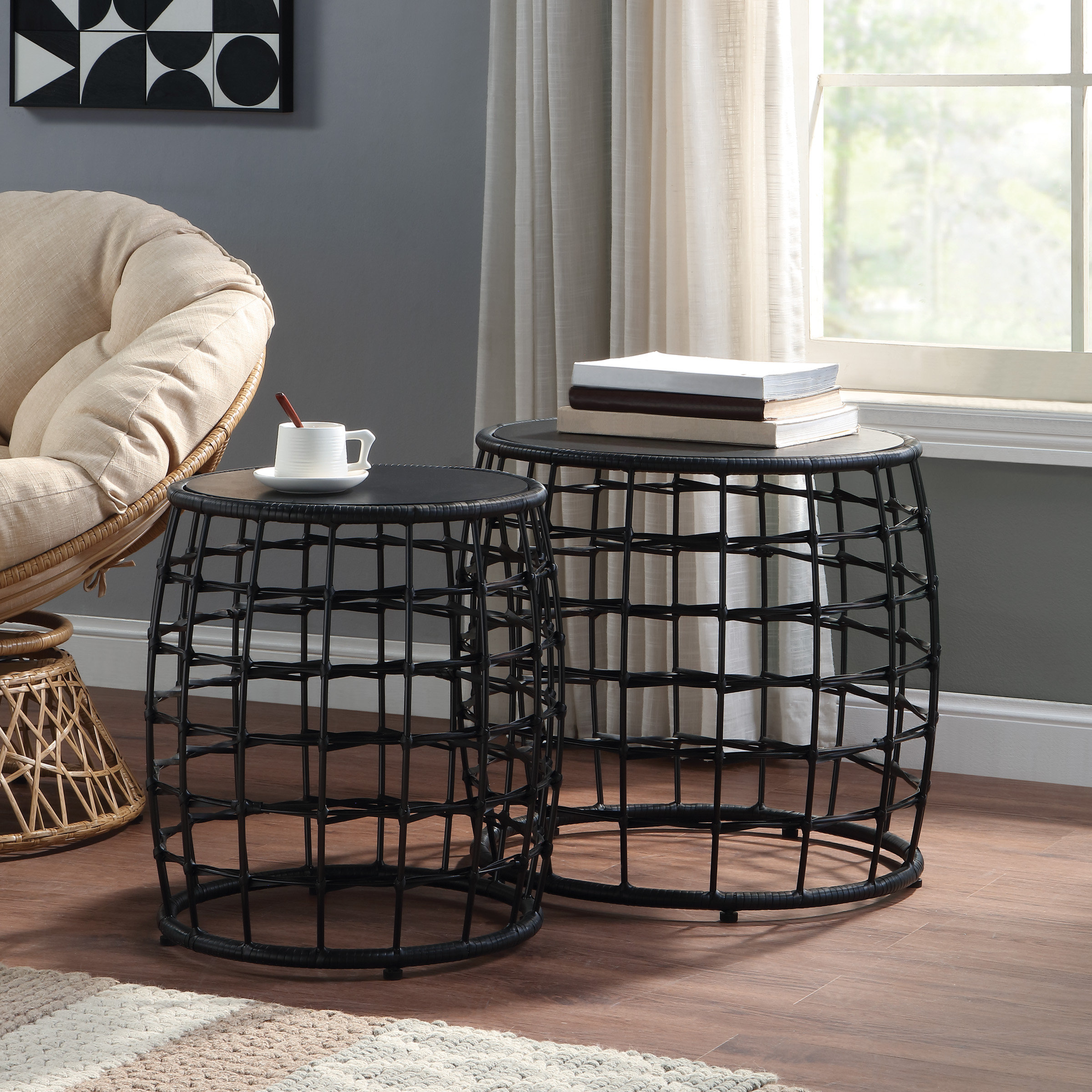 Bay Isle Home™ Cambria 2 Piece Nesting Tables Set - Wayfair Canada