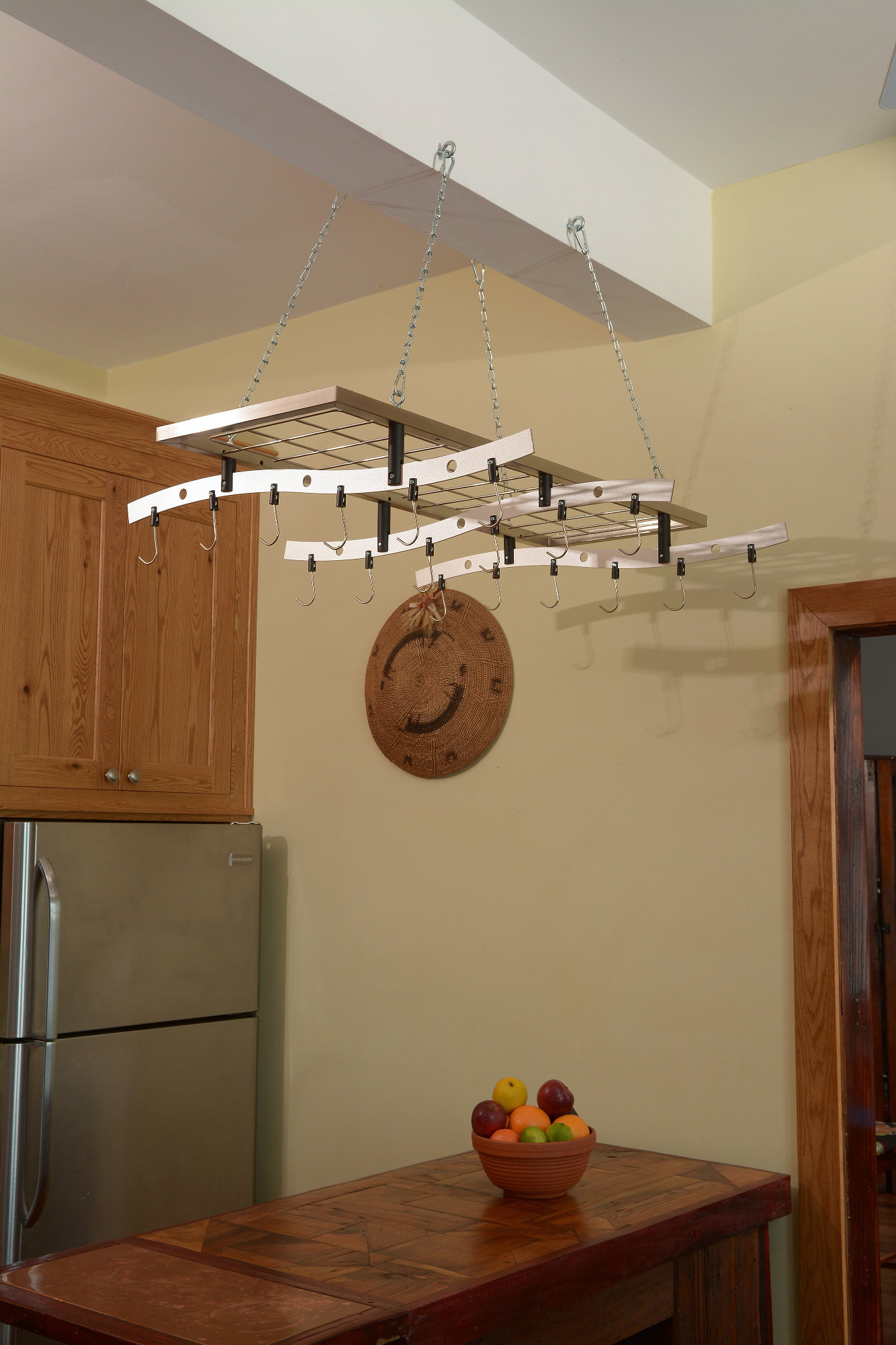 Zojila Ceiling Mount Pot Rack and Shelf | Wayfair