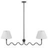 Modway Wave Squiggle 2-Arm Pendant Light In Brass | Wayfair
