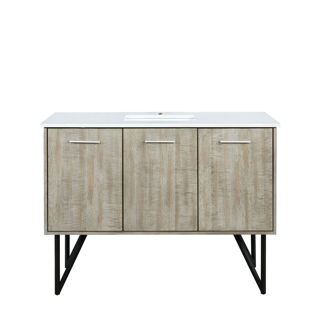 Lipoton Rustic Acacia Bath Vanity 48 In. W X 20 In. D, With Cultured ...