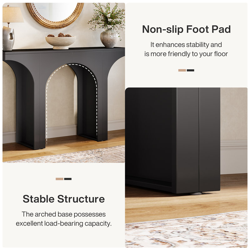 Wrought Studio™ Modern Console Table, 47-Inch Arched Console Table for ...