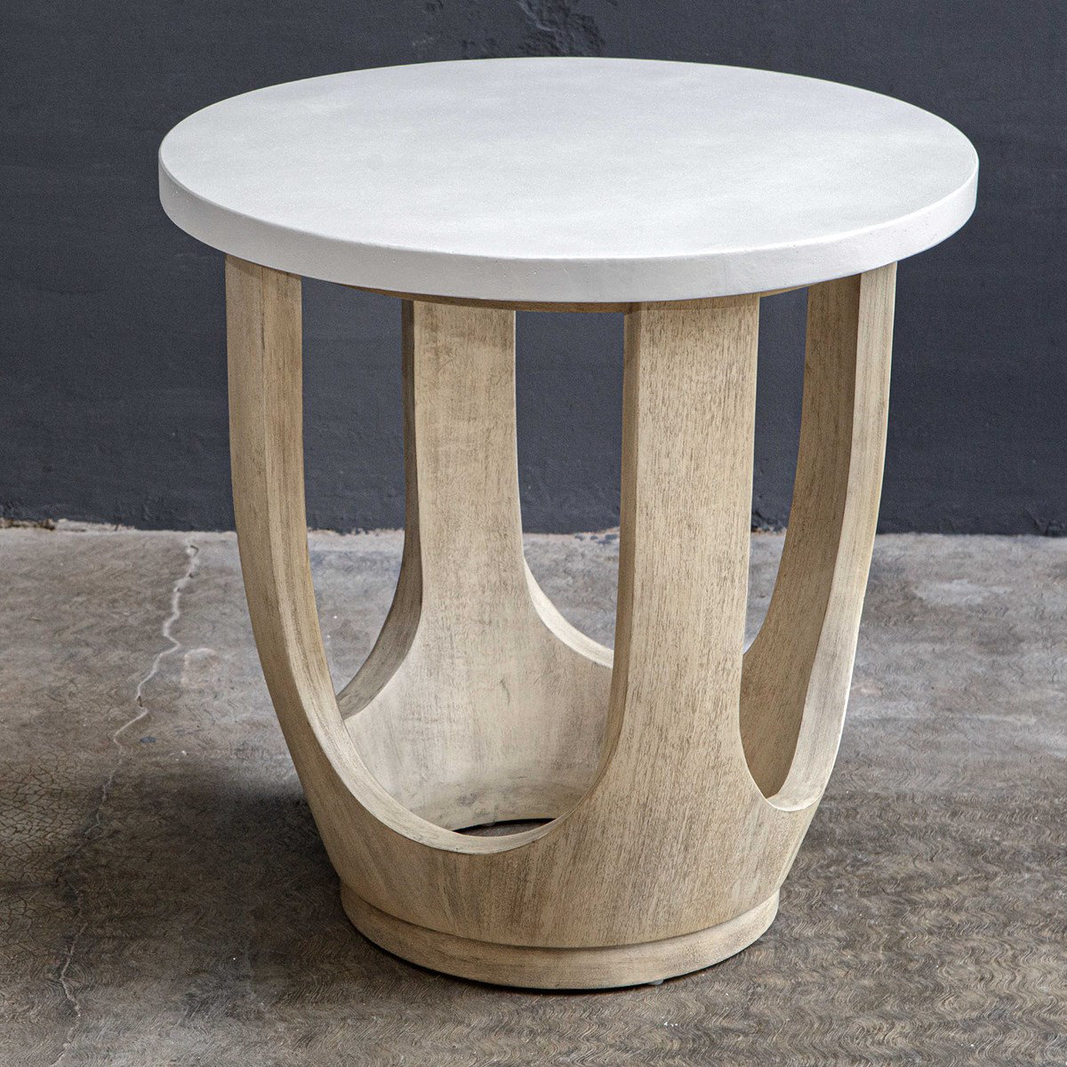 Gracie Oaks Polett Abstract End Table | Wayfair