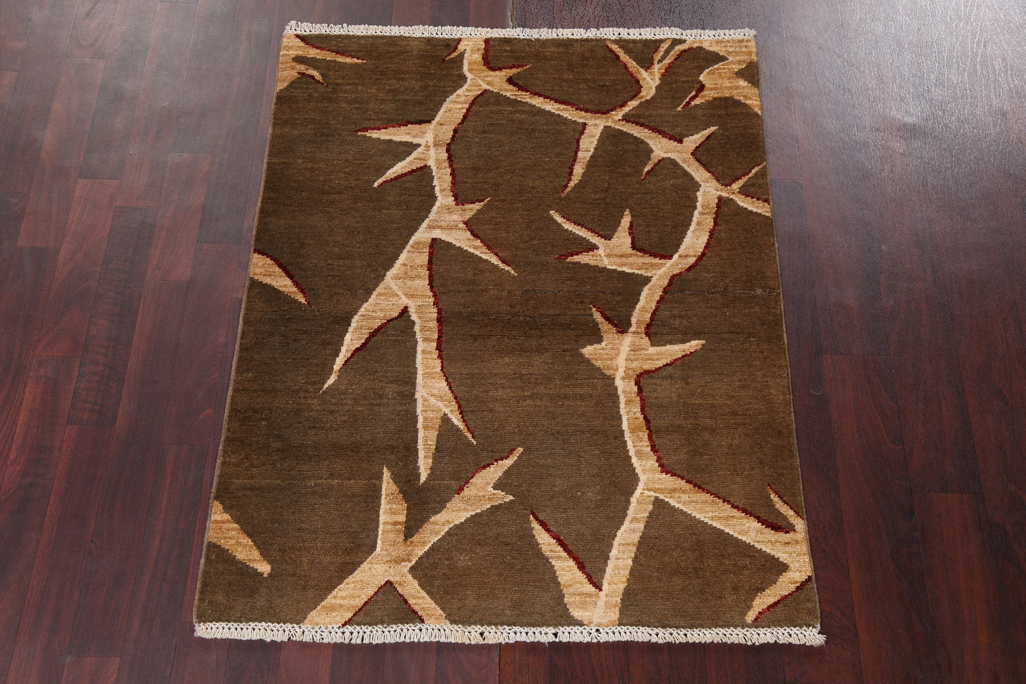 Isabelline Contemporary Gabbeh Kashkoli Wool Rug Hand-Knotted 3X4 | Wayfair