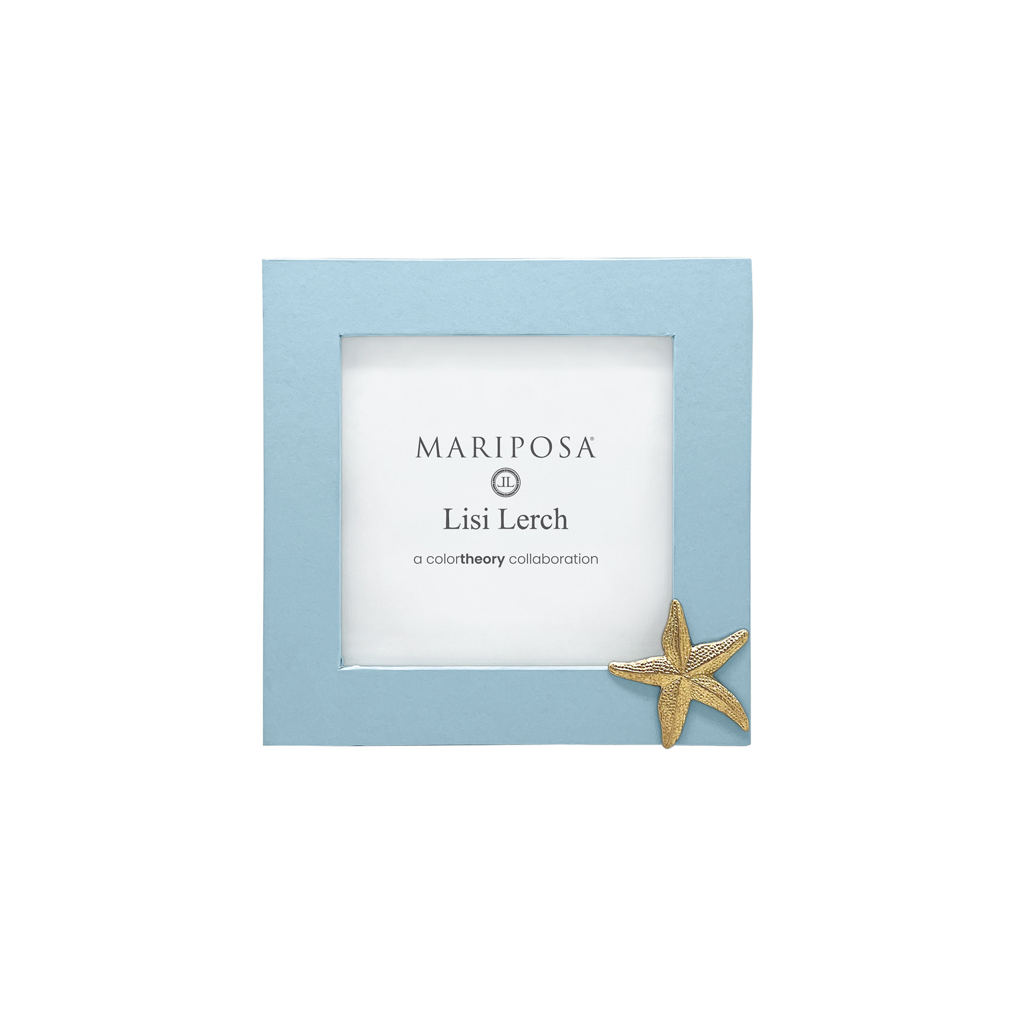 Mariposa Starfish Sky Blue 4x4 Frame | Perigold