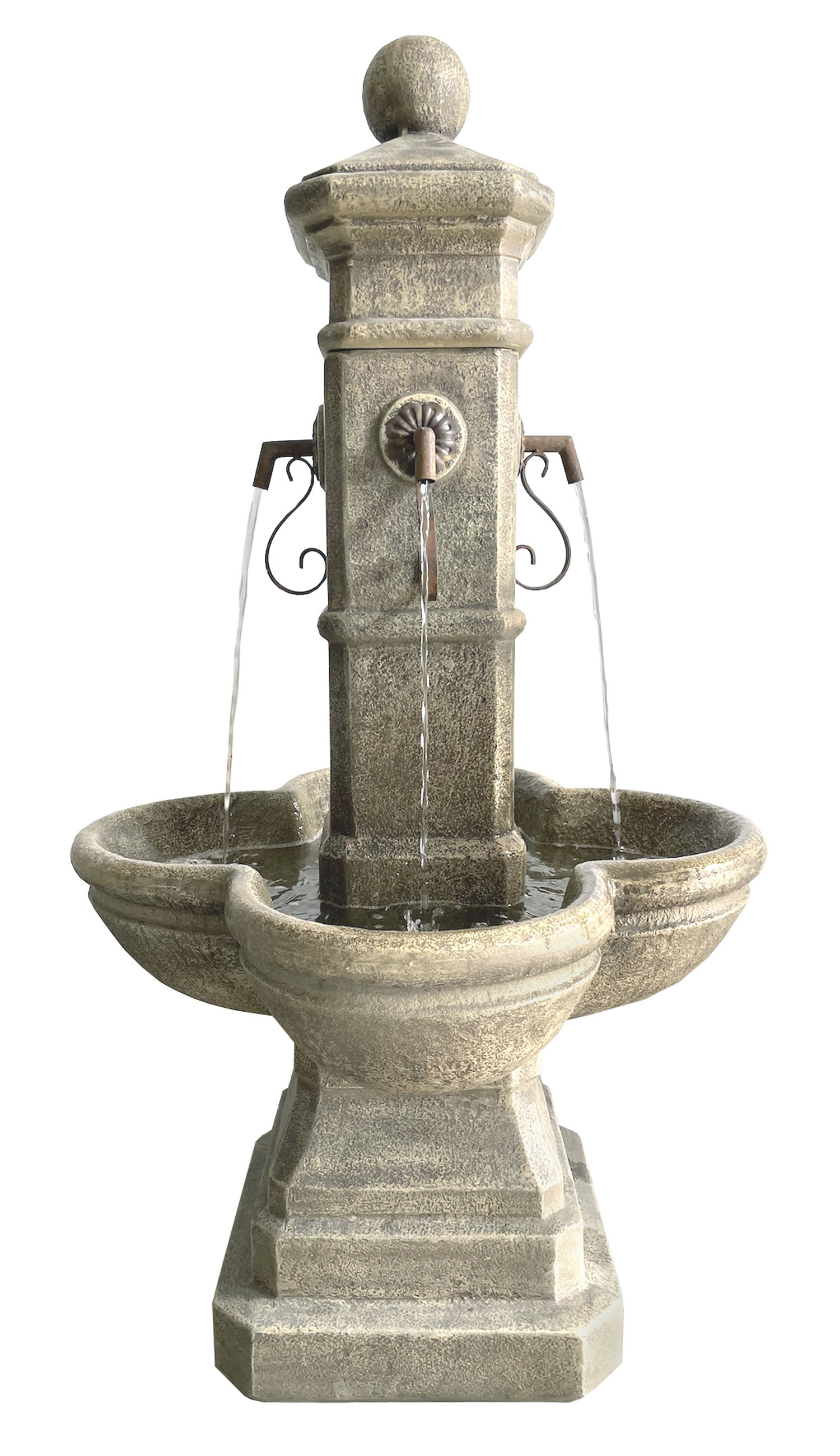 TruCast Garden Decor TruCast Provence Fountain & Reviews | Wayfair