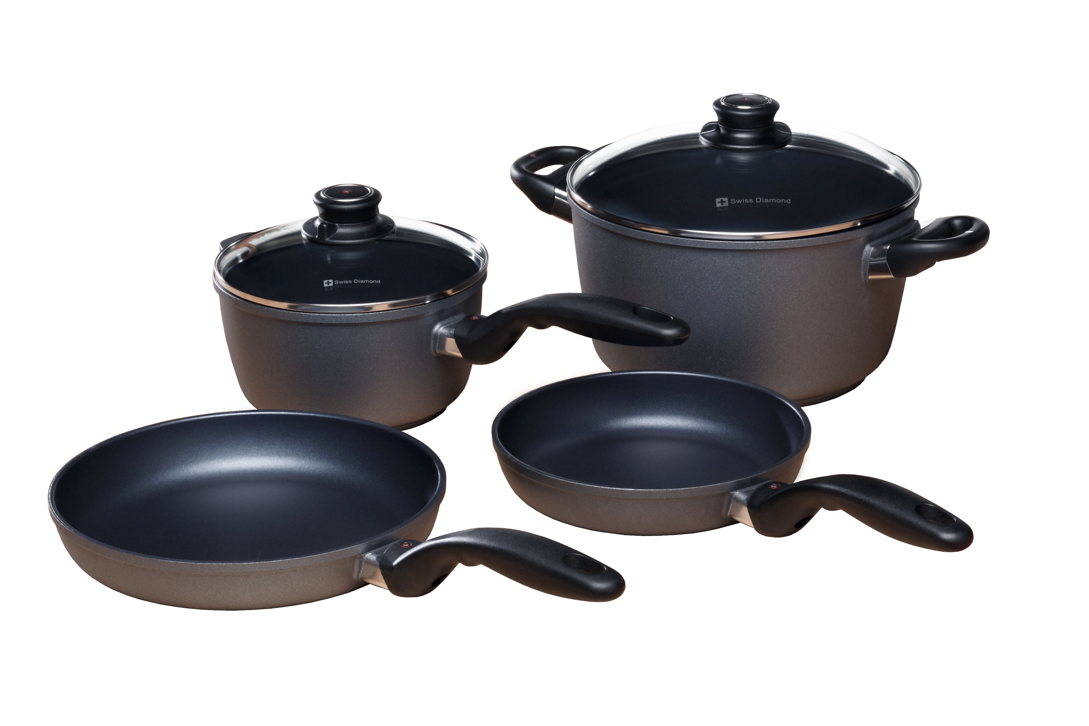 Swiss Diamond 6-Piece Aluminum Nonstick Cookware Set | Wayfair