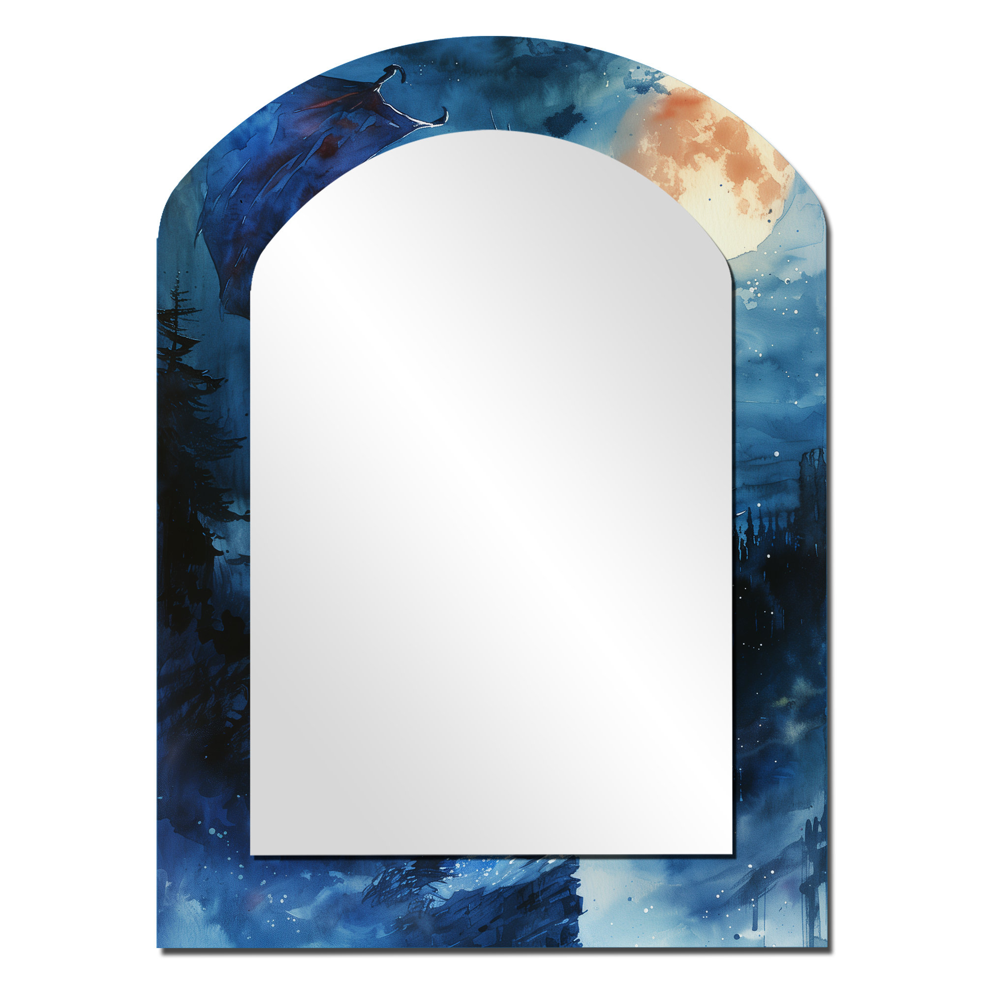 Dakota Fields Blue Moonlit Flight Dragon I - Dragons Arch Large Wall ...