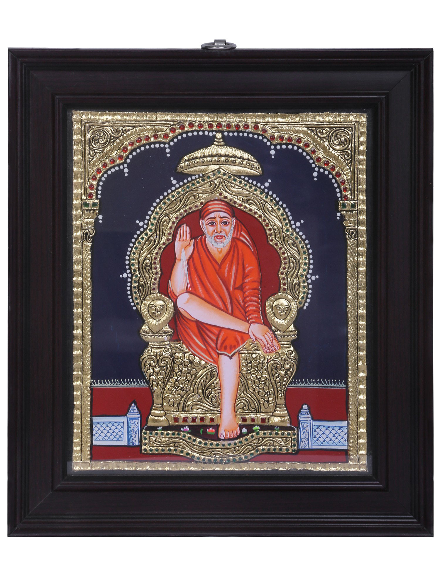 Exotic India Shirdi Sai Baba | Traditional Colors With 24K Gold ...