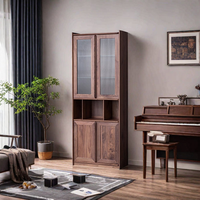 Parttlion Japanese style simple solid wood bookcase | Wayfair